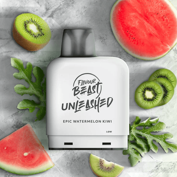 Level X Flavour Beast Unleashed Pod - Epic Watermelon Kiwi Iced ... Level X Flavour Beast Unleashed Pod - Epic Watermelon Kiwi Iced ...